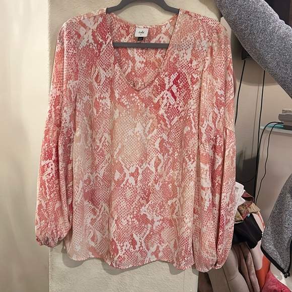 CAbi | Tops | Cabi Snake Skin Top | Poshmark